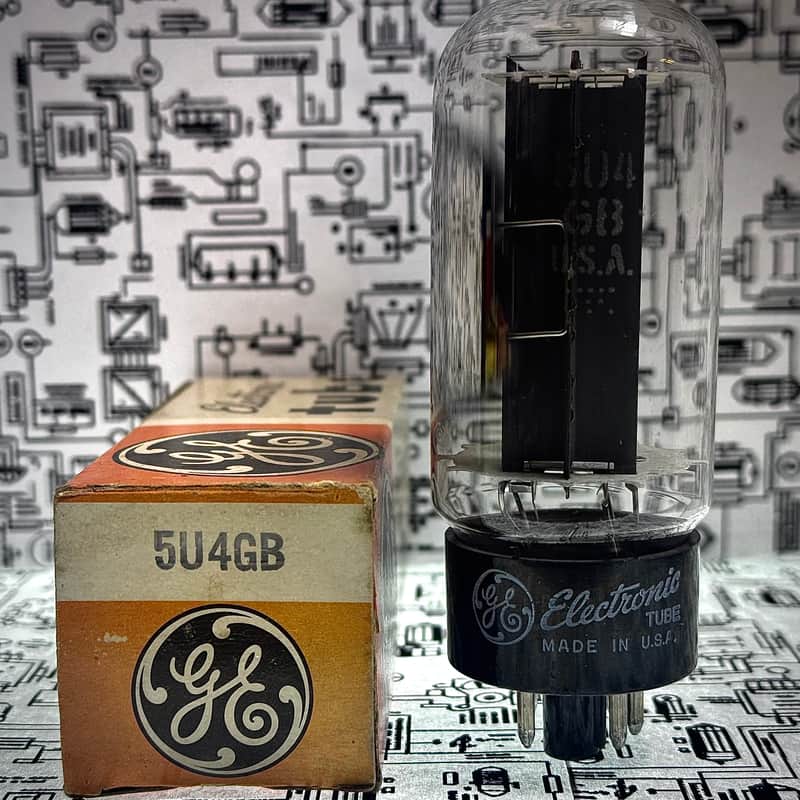 General Electric 5U4GB Black Plates 1966 - Tested | Reverb