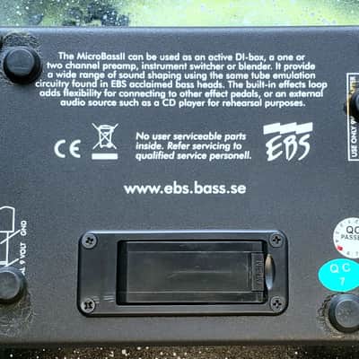 EBS MicroBass II Bass Preamp/DI/EQ/Drive/Boost, Excellent | Reverb
