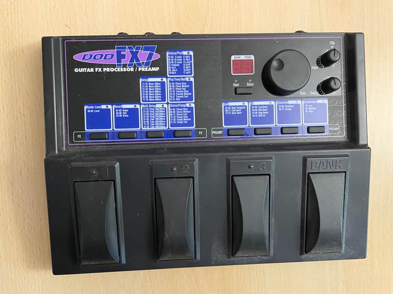 DOD FX7 1997 MULTIEFFECT PEDALBOARD | Reverb