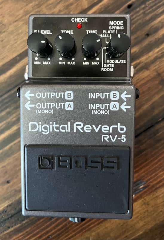 Boss RV-5 Digital Reverb (Dark Gray Label) 2002 - 2015 - Grey | Reverb