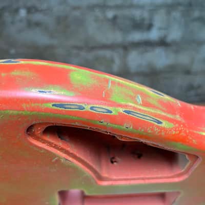Warmtone CG Hss Strat Style Guitar Body Relic "Faded Pink” | Reverb