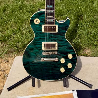 Gibson Custom Shop Les Paul Elegant PEACOCK GREEN Solid Body | Reverb