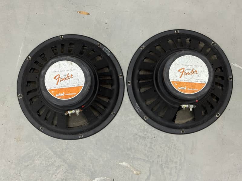 Vintage Fender Orange Label Utah Speakers Pair – 1961 – | Reverb