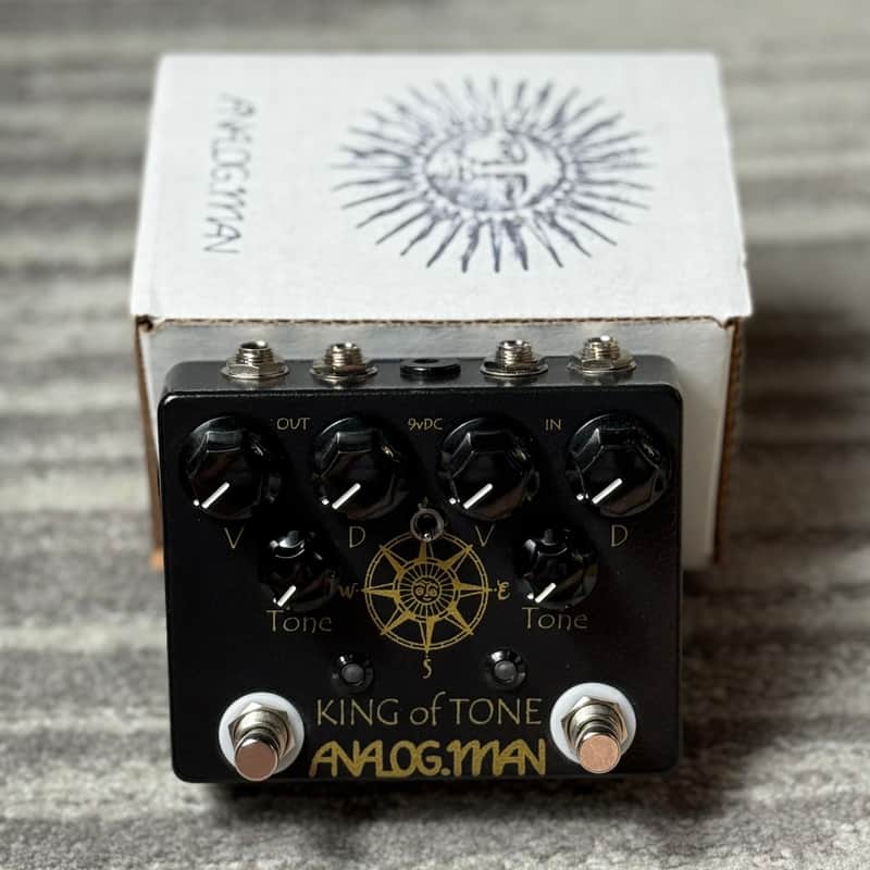 Analogman King of Tone V4 High Gain Red Side with Four Jack | Reverb