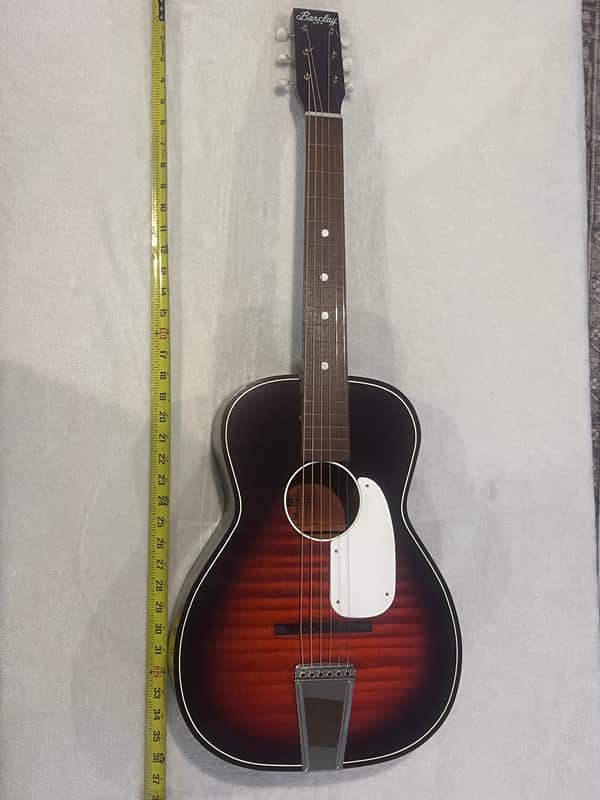 Barcley F-70 Parlor Guitar 1960's USA- Red Flame Top | Reverb
