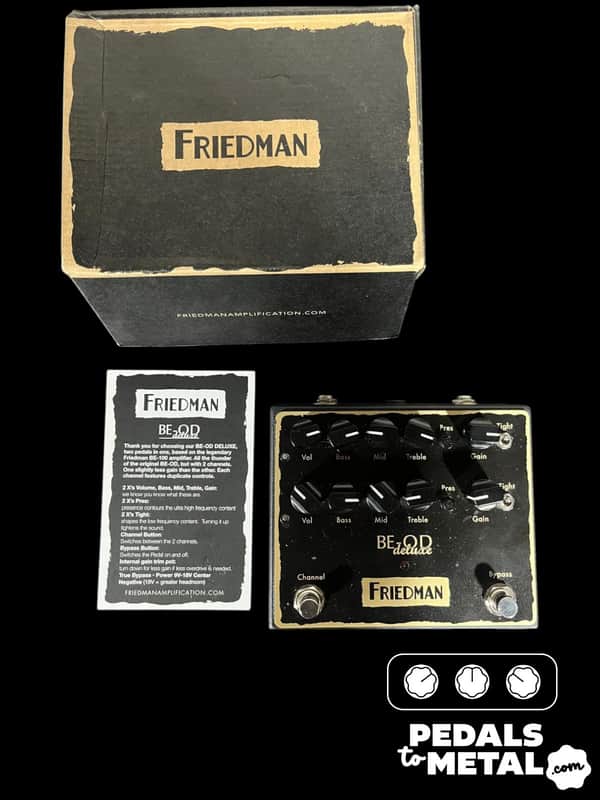 Friedman BE-OD Deluxe Overdrive 2018 - 2019 - Black X12879 | Reverb