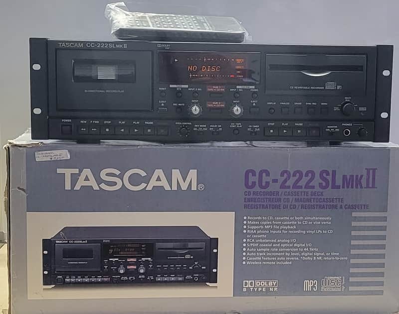 TASCAM Tascam CC222MKII CD Recorder & Cassette Combo 2000 | Reverb