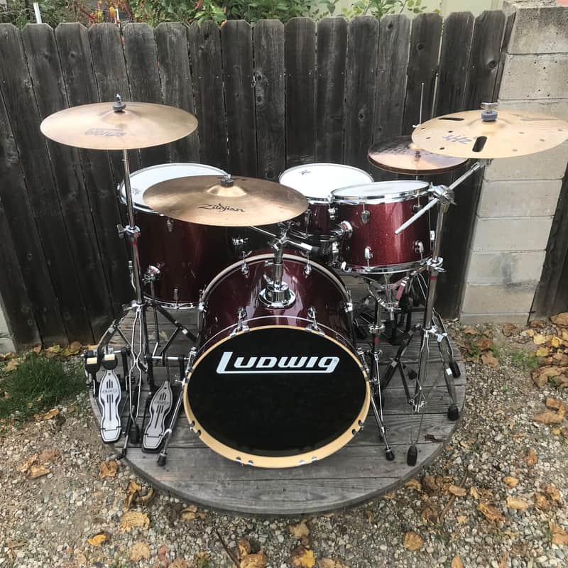 Ludwig Element 4-Piece with Ludwig Hardware & Zildjian | Reverb