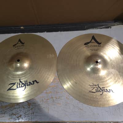 Zildjian 14" A Custom Hi-Hat Cymbals (Pair) 1991 - Present - | Reverb