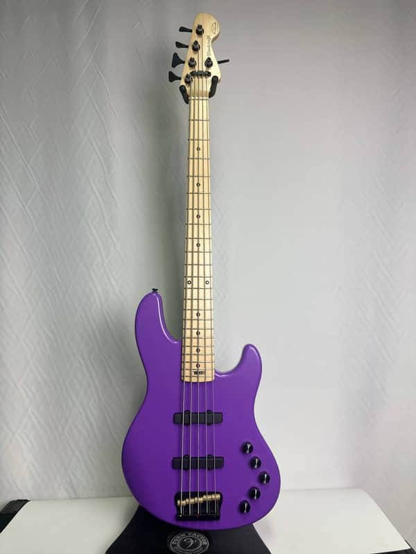 Woodcraft Custom JB5-String Bass - Satin Purple | Reverb Australia