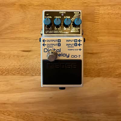 Boss DD-7 Digital Delay 2008 - Present - White Tap Tempo MOD | Reverb