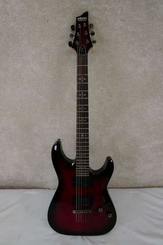 Schecter Demon-6 2014 - 2017 - Crimson Red Burst | Reverb