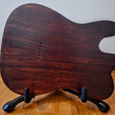 Telecaster Tele Body HH Purple Mahogany and Maple Top | Reverb