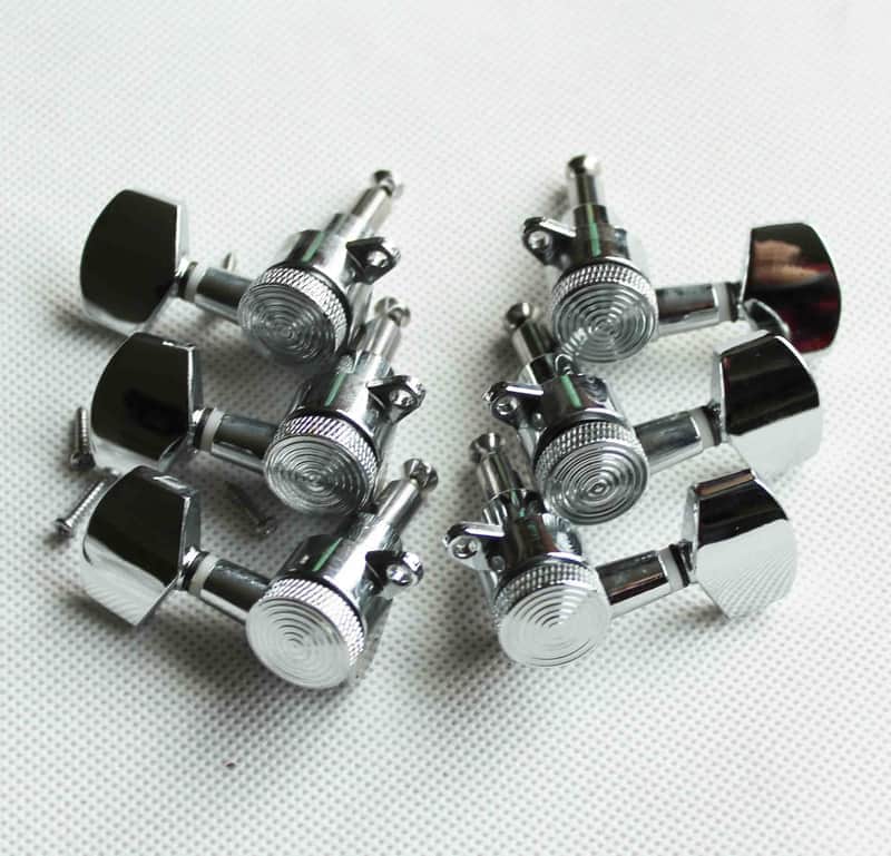 3+3 Locking Guitar Machine Heads Tuning Keys in Chrome | Reverb UK