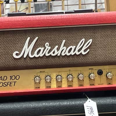 Marshall Lead 100 MOSFET head 1980,s - Red | Reverb