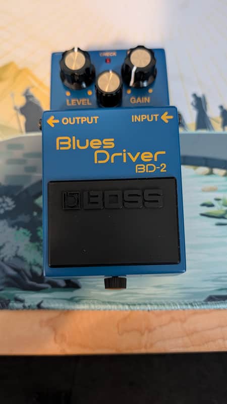 Boss BD-2 Blues Driver (Silver Label) 1995 - Present - Blue | Reverb