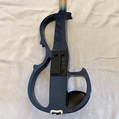 Cecilio 4/4 Silent Violin CEVN-2BL Metallic Blue 2000's | Reverb