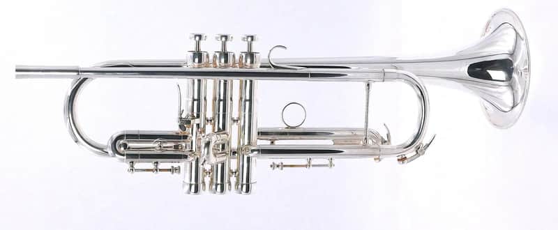 Adams A6 Custom Series Trumpet in Silver Plate w/Gold Brass | Reverb