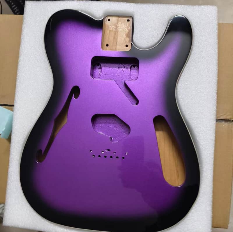 Purple Burst Alder Wood Guitar Telecaster Tele Style Body | Reverb