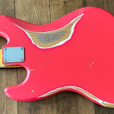 Nash Guitars Model JB-63 Aged Fiesta Red Lacquer Lollar | Reverb