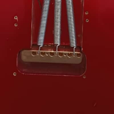 Custom Rebuilt Squier Stratocaster DiMarzio Hot Rail, Brass | Reverb