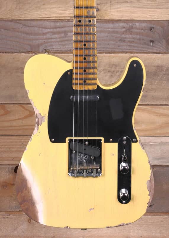 Fender 1951 Nocaster Heavy Relic Electric Guitar Faded Aged | Reverb