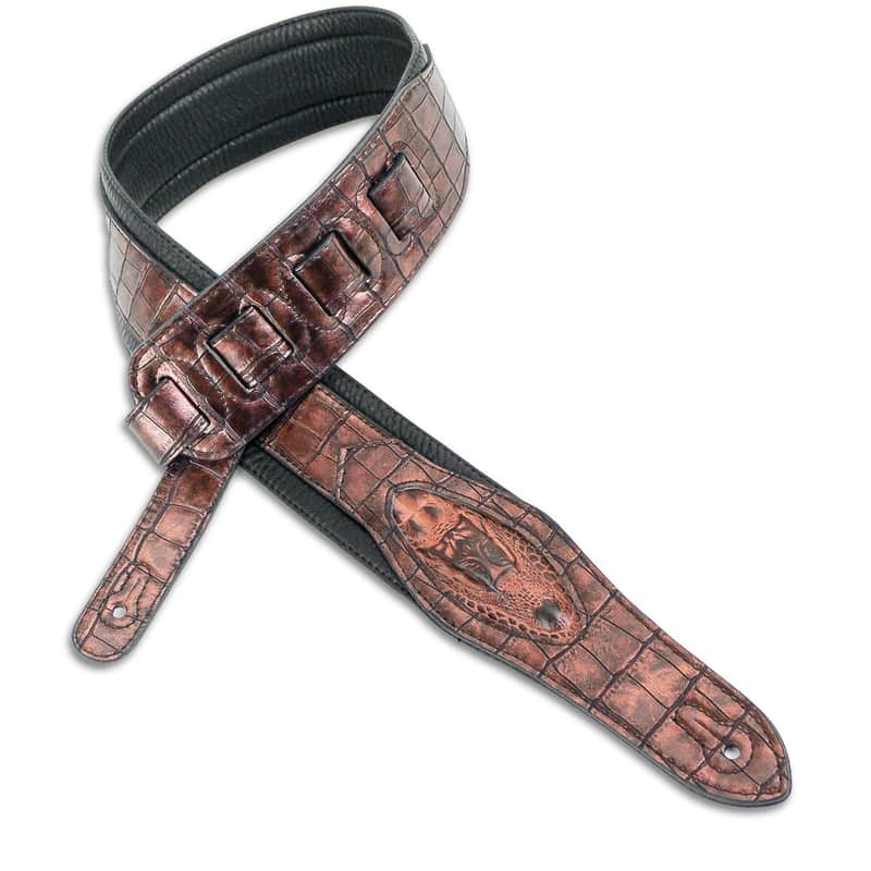 Metallic Bronze Alligator Pattern Strap with Gator Head WW | Reverb