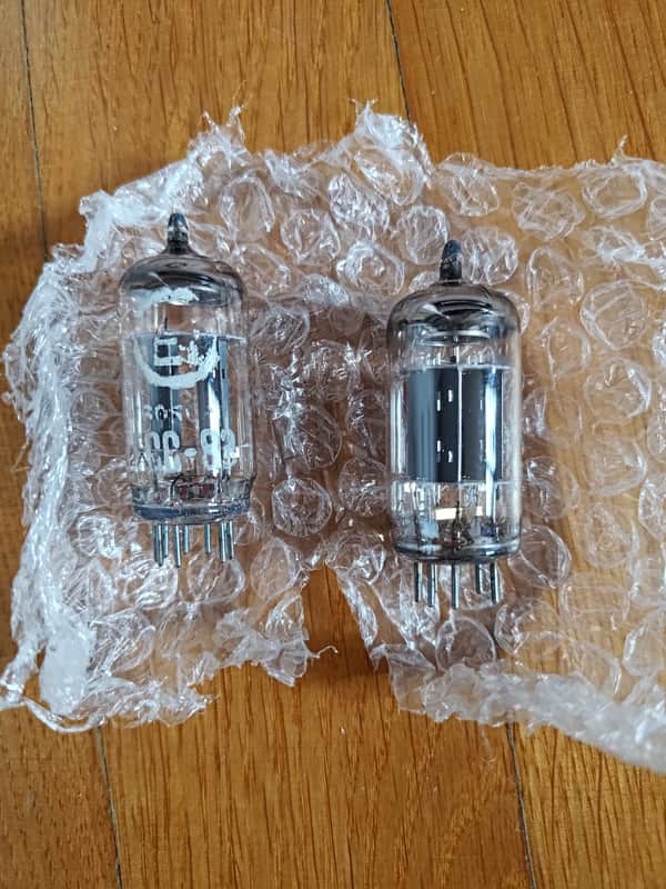 2 x EI Yugoslavia 12AX7 ECC83 Long Plates Preamp Tubes | Reverb