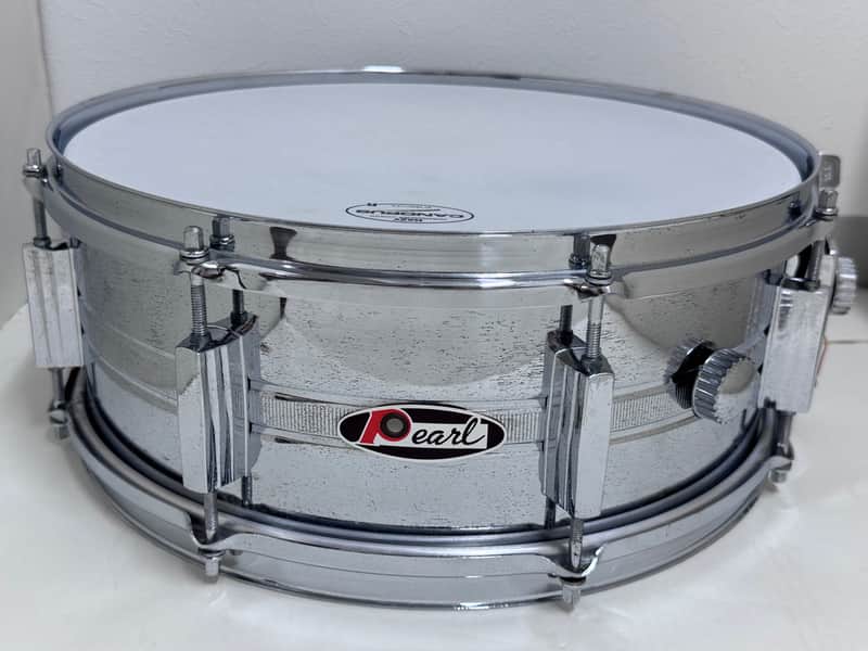 USED PEARL Japan Vintage Shell Snare Drum 14"x 5.5" Steel | Reverb