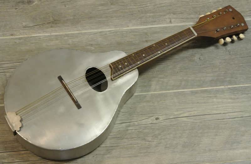 Vintage Handmade (?) Metal Body A Style Mandolin- Vintage | Reverb