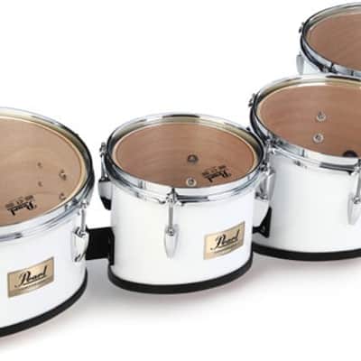 Pearl Competitor Marching Tenor Drums - Quad Pure White | Reverb