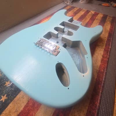 Unknown Strat body - light blue ( sonic) | Reverb