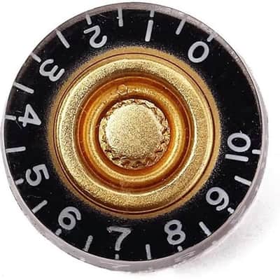 Gold & Black Electric Guitar Speed Knobs – Volume & Tone | Reverb