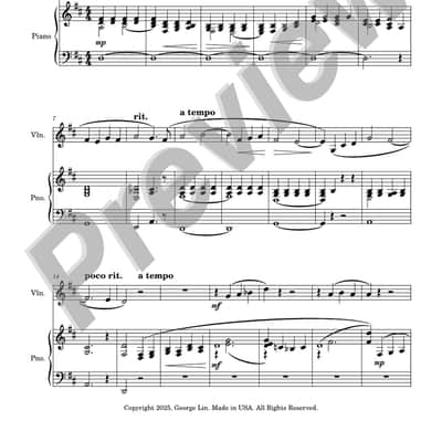 Violin Sheet Music - Adoration (Florence Price) for violin | Reverb