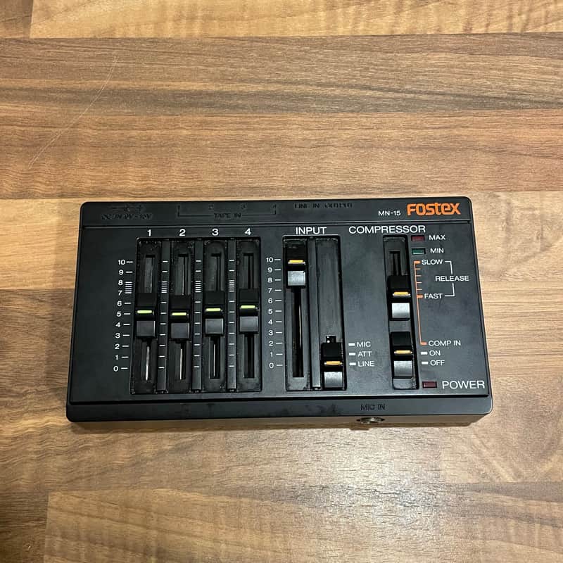 Fostex MN-15 Vintage Mixer/Compressor, 1980s, Portable | Reverb