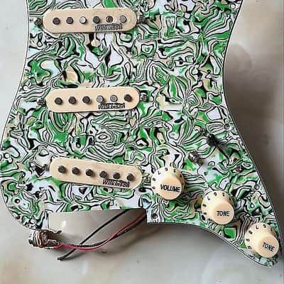 Green Shell Strat Style Guitar Prewired Loaded | Reverb Canada