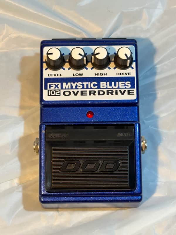DOD FX102 Mystic Blues Overdrive 1990s - Blue | Reverb