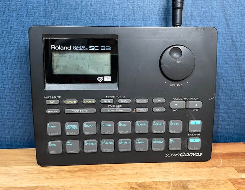 Roland SC-33 SoundCanvas MIDI Sound Module | Reverb