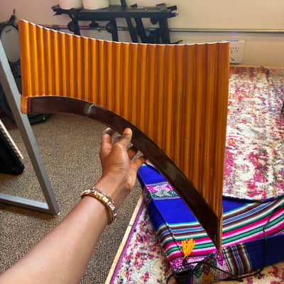 curved Andean-style pan flute Wooden | Reverb