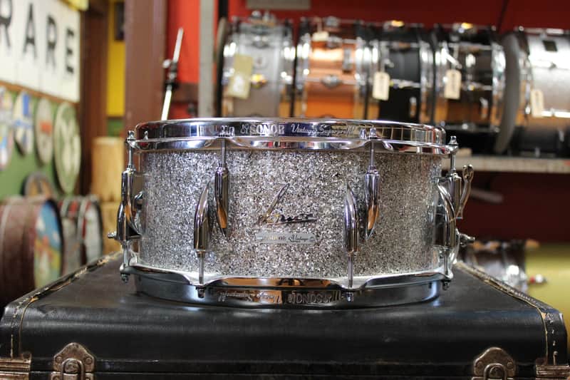 Sonor 6x13 Vintage Series Snare Drum in Silver Glitter | Reverb