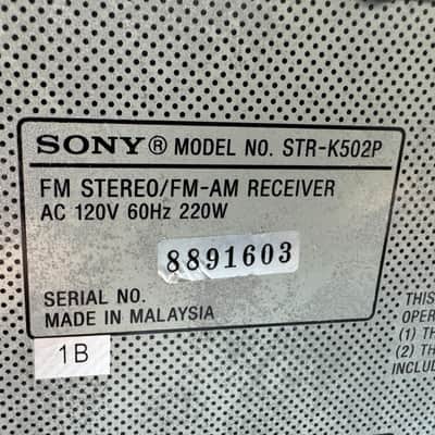 SONY STR-K502P Digital Surround Sound AM FM Stereo Receiver | Reverb