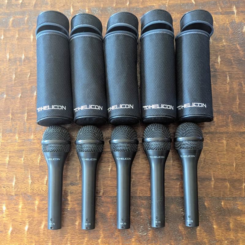 5 - TC Helicon MP-70 dynamic microphones - Satin black, | Reverb