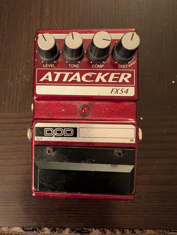 DOD FX54 Attacker Compressor / Distortion 1991 - 1994 - Red | Reverb