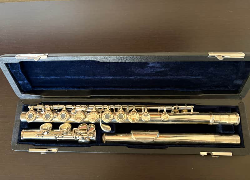 Yamaha YFL-281 Standard Inline G C-Foot Flute 2010s - Silver | Reverb