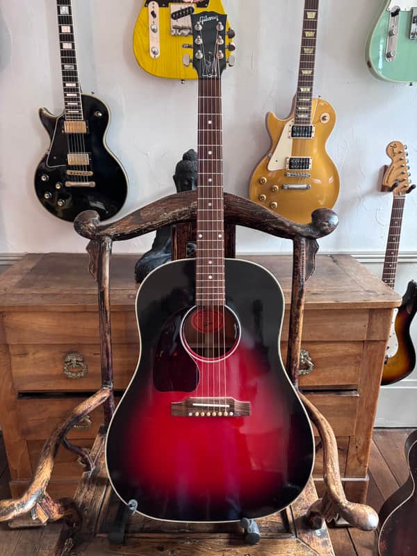 Gibson Slash Signature J-45 Vermillion Burst Left | Reverb Canada