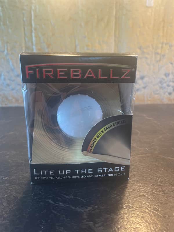 Drum Set Trophy Fireballz Cymbal Nut Light White New In Box | Reverb