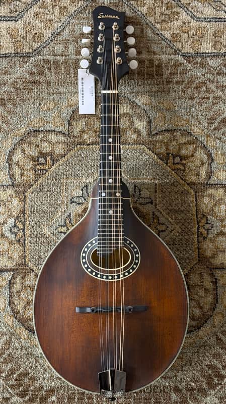 Eastman MD304L Left Handed A-Style Oval Hole Mandolin w/ Gig | Reverb
