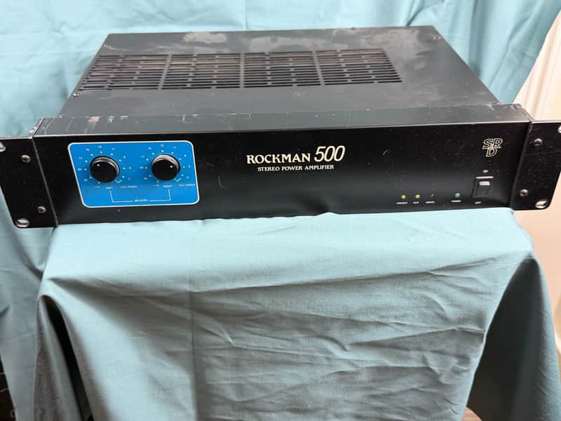 Rockman Vintage SR&D Rockman 500 Stereo Power Amp 1988 Blue | Reverb