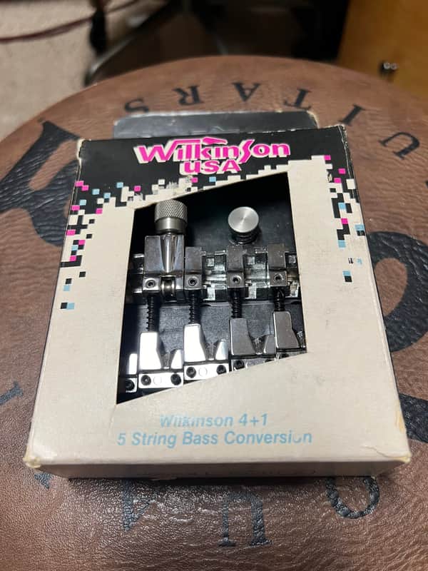 Wilkinson 4+1 5 string bass conversion - Chrome | Reverb