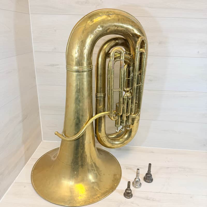 York Vintage BBB Tuba – 3-Valve Upright Tuba w/ Multiple | Reverb